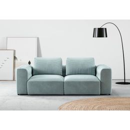 Home Affaire 2-Sitzer &raquo;Cushid&laquo; Modulsofa, bestehend aus 2 Teilen, Breite 218 cm blau 88% Polyester, 12% Polyacryl