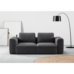 Home Affaire 2-Sitzer &raquo;Cushid&laquo; Modulsofa, bestehend aus 2 Teilen, Breite 218 cm grau 100% Polyester