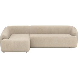 Home Affaire Ecksofa &raquo;Nergal, organisches Design, Breite 296cm, L-Form&laquo; Modernes Design, schlichte Optik, stilvoller Blickfang im Wohnzimmer taupe