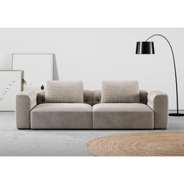 Home Affaire 2,5-Sitzer &raquo;Cushid&laquo; Modulsofa, bestehend aus 2 Teilen, Breite 268 cm grau 88% Polyester, 12% Polyacryl