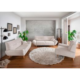 Home Affaire Polstergarnitur &raquo;Drago elegant und zeitlos, komfortabel, moderne Formensprache&laquo; Set, 3-Sitzer, 2-Sitzer und Sessel, 3 Stk. tlg. Set 3-2-1
