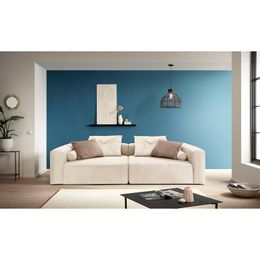 Home Affaire Big-Sofa &raquo;Suyana mit Federkern, B/T/H: 304/135/69 cm, Zierkissen + Kissenrollen&laquo; grossz&uuml;giges, gem&uuml;tliches Megasofa, viel Platz zum...