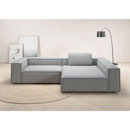 Home Affaire Ecksofa &raquo;Watertown, moderne XXL L-Form, 306 cm breit&laquo; Komfortabel mit tiefer Sitzfl&auml;che &ndash; ideal f&uuml;r gro&szlig;e Wohnr&auml;ume grau 100% Polyester