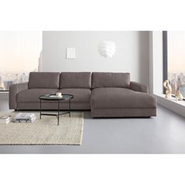 Home Affaire Ecksofa &raquo;Bloomfield, elegant, viel Platz, Mega Couch, Breite 303cm, L-Form&laquo; extra tiefe Sitzfl&auml;che, wahlweise mit Sitztiefenverstellung 