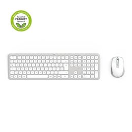 Hama Tastatur- und Maus-Set &raquo;Tastatur und Maus kabellos (Multi Device 2,4GHz, 2x Bluetooth, QWERTZ)&laquo; wei&szlig; Komfortabel Multimediafunktionen steuern: einfach