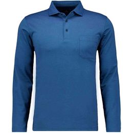 Ragman Herren Ragman Poloshirt blau XXL