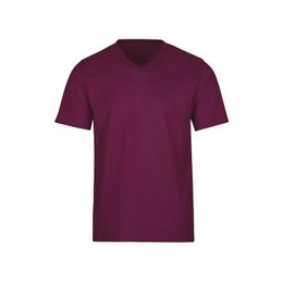 TRIGEMA Damen T-Shirt &raquo;TRIGEMA V-Shirt DELUXE Baumwolle&laquo; 1 Stk. rot S