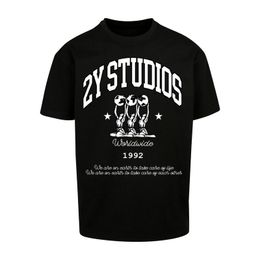 2Y STUDIOS T-Shirt »Herren Globus Oversize Tee« 1 Stk. black M M Vielseitige T-Shirts für jeden Anlass