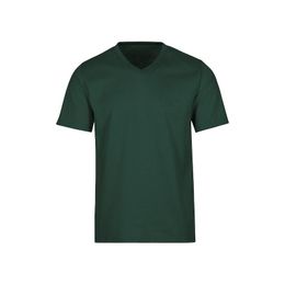 TRIGEMA T-Shirt &raquo;V-Shirt DELUXE Baumwolle&laquo; 1 Stk. tanne L L DELUXE-Single-Jersey