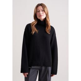Seidensticker Strickpullover Sweater schwarz S S Passform: Relaxed