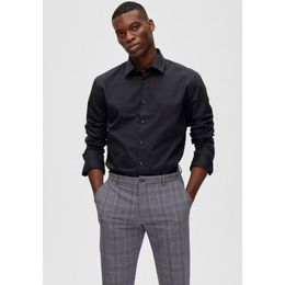 Selected Langarmhemd &raquo;SLHREGETHAN SHIRT LS CLASSIC NOOS&laquo; Black XXL - N-Gr N-Gr XXL Regular Fit Passform bietet bequemen Tragekomfort