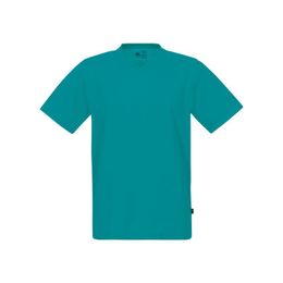 TRIGEMA T-Shirt &raquo;V-Shirt DELUXE Baumwolle&laquo; 1 Stk. lagune M M DELUXE-Single-Jersey