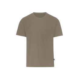 TRIGEMA T-Shirt &raquo;T-Shirt in Piqu&eacute;-Qualit&auml;t&laquo; 1 Stk. taupe L L &Auml;rmel mit B&uuml;ndchen