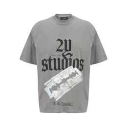 2y Studios Damen 2Y Studios T-Shirt &raquo;2Y Studios Herren Razor Oversize Tee&laquo; 1 Stk. XS