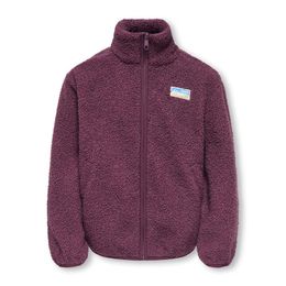 KIDS Only Fleecejacke &raquo;KOGEVA LIFE TEDDY JACKET CP OTW NOOS&laquo; ohne Kapuze Mauve Wine 146 146 Kuschelige Pl&uuml;schjacke von KIDS Only f&uuml;r M&auml;dchen