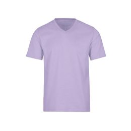 TRIGEMA T-Shirt &raquo;V-Shirt DELUXE Baumwolle&laquo; 1 Stk. flieder M M DELUXE-Single-Jersey
