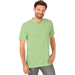 TRIGEMA T-Shirt &raquo;V-Shirt DELUXE Baumwolle&laquo; 1 Stk. pistazie M M DELUXE-Single-Jersey