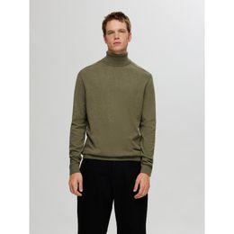 Selected Rollkragenpullover »SLHBERG ROLL NECK NOOS« Kalamata XL XL Pullover von Selected Homme
