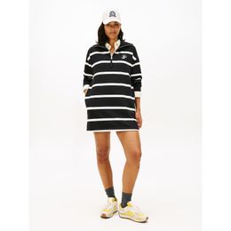 Tommy Hilfiger Minikleid »TH SCRIPT 1/2 ZIP TERRY DRESS« Black/ Calico Stp XXL (44) - N-Gr N-Gr XXL (44) Kleid von Tommy Hilfiger Womanswear