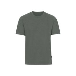 TRIGEMA T-Shirt &raquo;T-Shirt in Piqu&eacute;-Qualit&auml;t&laquo; 1 Stk. khaki-melange L L &Auml;rmel mit B&uuml;ndchen