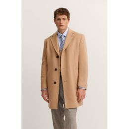 Bugatti Kurzmantel »Kaschmir« im Modern Fit mit Knopfleiste 70-beige 52 52 Modern Fit - schlank & gepflegt geschnitten