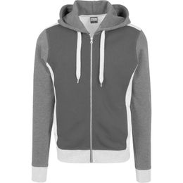 Urban Classics Sweatjacke &raquo;Herren 3- Tone Sweat Zip Hoody&laquo; 1 Stk. black/grey/charcoal S S ZIP Hoodies f&uuml;r Flexibilit&auml;t und Vielseitigkeit