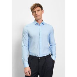 OLYMP Businesshemd &raquo;Level Five 24/Seven, body fit, Businesshemd, Modern Kent&laquo; Bleu 46 - Normaler Arm Normaler Arm 46 Jersey-Hemd