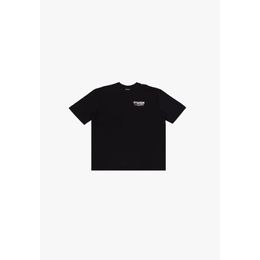 DROPSIZE T-Shirt &raquo;HEAVY OVERSIZE THREE LINES BLUE T-SHIRT&laquo; 1 Stk. black XL XL Oversize‐Passform mit regularer L&auml;nge f&uuml;r lockeres Layering