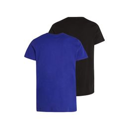 Tommy Jeans PLUS T-Shirt &raquo;TJM XSLIM 2PACK JERSEY TEE EXT&laquo; Packung, 2 Stk. Markenstickerei bright blue/ black XXL XXL 2er Pack Rundhalsshirt von...