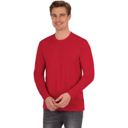 TRIGEMA T-Shirt &raquo;Langarmshirt aus 100% Baumwolle&laquo; 1 Stk. kirsch XS XS Single-Jersey