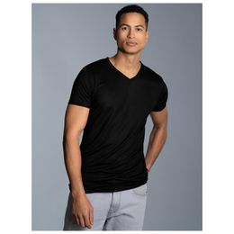 TRIGEMA Damen T-Shirt &raquo;TRIGEMA V-Shirt aus 100% Lyocell&laquo; 1 Stk. schwarz XL