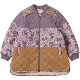 Wheat Steppjacke &raquo;Thermo Jacket Hadis&laquo; wasserdicht und mit Reflektoren lilac tulips 104 104 S&uuml;&szlig;e Winterjacke von Wheat f&uuml;r M&auml;dchen