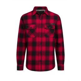 Brandit Langarmhemd &raquo;Herren Checked Shirt&laquo; 1 Stk. red-black XXL - US-Gr&ouml;&szlig;en US-Gr&ouml;&szlig;en XXL Mode ist Selbstausdruck durch Kleidung