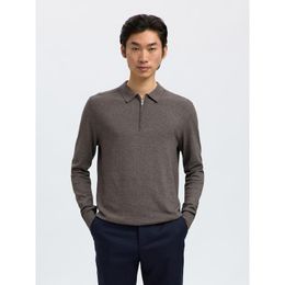 Selected Herren Selected Polokragenpullover &raquo;SLHBERG LS HALF ZIP POLO NOOS&laquo; M
