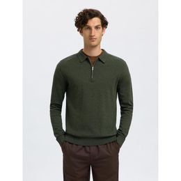 Selected Herren Selected Polokragenpullover &raquo;SLHBERG LS HALF ZIP POLO NOOS&laquo; S