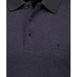 Ragman Poloshirt Marineblau XL XL Softknit-Polo Jacquard