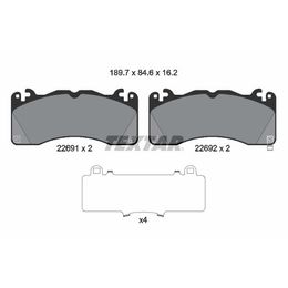 TEXTAR Bremsbelagsatz, Scheibenbremse 2269101 vorne rechts links f&uuml;r FORD USA ASIA & OCEANIA GR3C2001EA 5296566 GR3C2001EB
