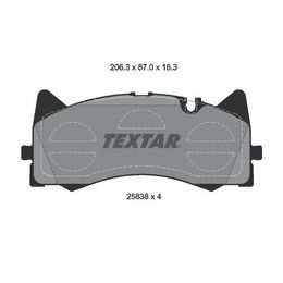TEXTAR Bremsbelagsatz, Scheibenbremse vorne rechts links f&uuml;r MERCEDES-BENZ 0004204700 A0004204700 A0004205004 2583801