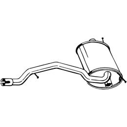 BOSAL Endschalld&auml;mpfer 154491 f&uuml;r Ford