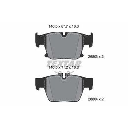 TEXTAR Bremsbelagsatz, Scheibenbremse hinten rechts links f&uuml;r BMW 34208842965 8842965 2680301