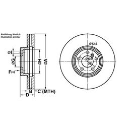 ATE Bremsscheibe 24.0136-0104.1 vorne rechts links bel&uuml;ftet 356mm f&uuml;r BMW 34116756847