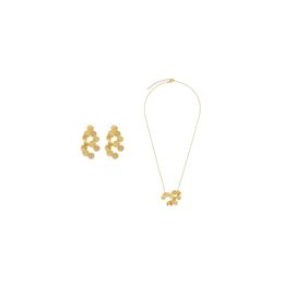Steel_Art Schmuckset Frauen mit Halskette und Ohrring Tilia goldfarben in goldfarben | Gr.: onesize