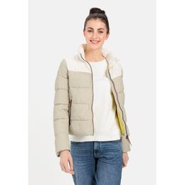 Camel Active Kurze Pufferjacke aus recyceltem Polyester in Beige | Gr.: 44