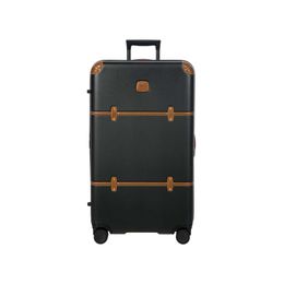Bric'S BRIC`s Bellagio Trunk - 4-Rollen-Trolley 80 cm recycelt (cream) in black/tan | Gr.: onesize
