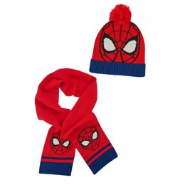 ONOMATO! 2tlg. Set: M&uuml;tze und Schal Spider-Man in Rot | Gr.: onesize