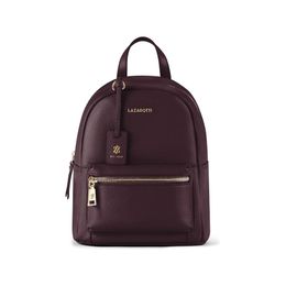 Lazarotti Bologna Leather City Rucksack Leder 27 cm in burgundy | Gr.: onesize