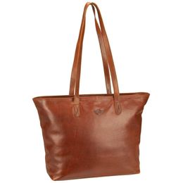 Green Burry Greenburry Einkaufstasche Waxy Vintage XXL Shopper in Tobacco Nut | Gr.: onesize