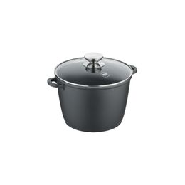 Berndes Gem&uuml;se- und Suppentopf mit Glasdeckel aus Aluguss - Vario Click in schwarz | Gr.: onesize