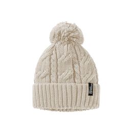 Jack Wolfskin Pompom Beanie in Elfenbein | Gr.: onesize