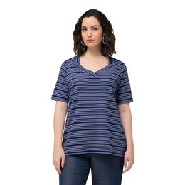 Ulla Popken Shirt in stahlblau | Gr.: 58-60